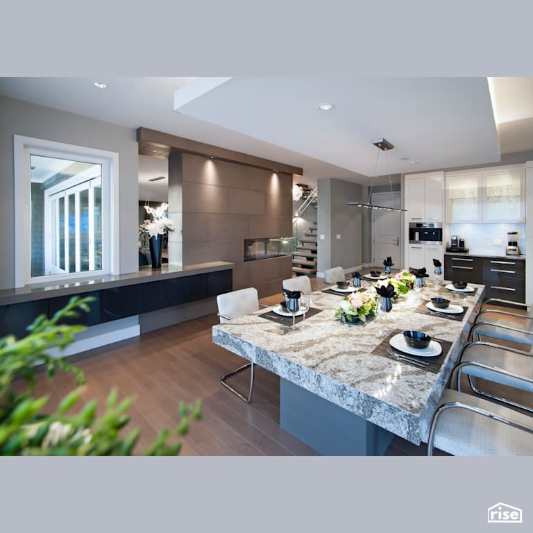 Dining Room With Integrated Led By My House Design Build Team Ltd