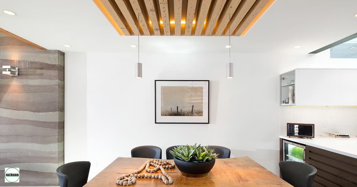 Dining Room with Integrated LED by Naikoon Contracting