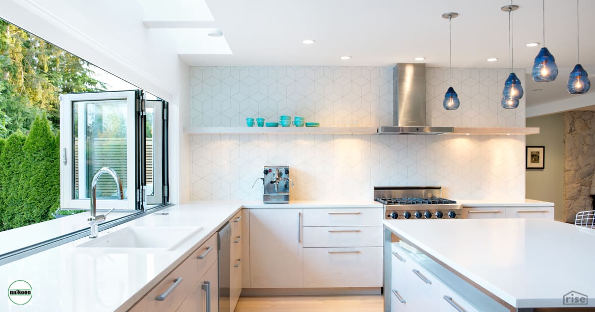 Kitchen with Integrated LED by Naikoon Contracting