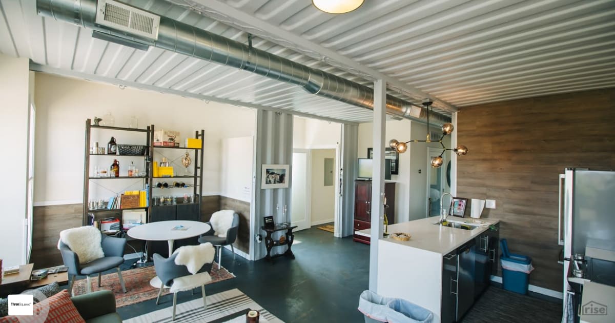 Container Home Open Concept Kitchen with Shipping Container Home by ...