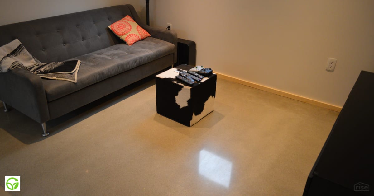 Polished Concrete Overlay with Concrete Flooring by DeltaCrete