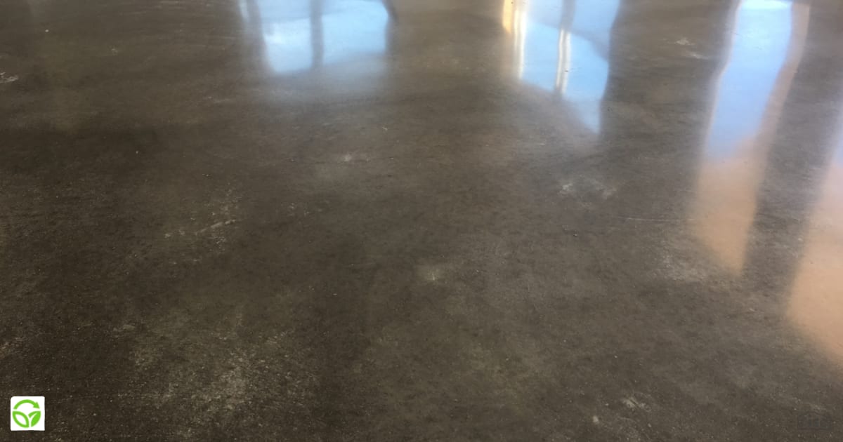 400 Grit cream polish with Concrete Flooring by DeltaCrete