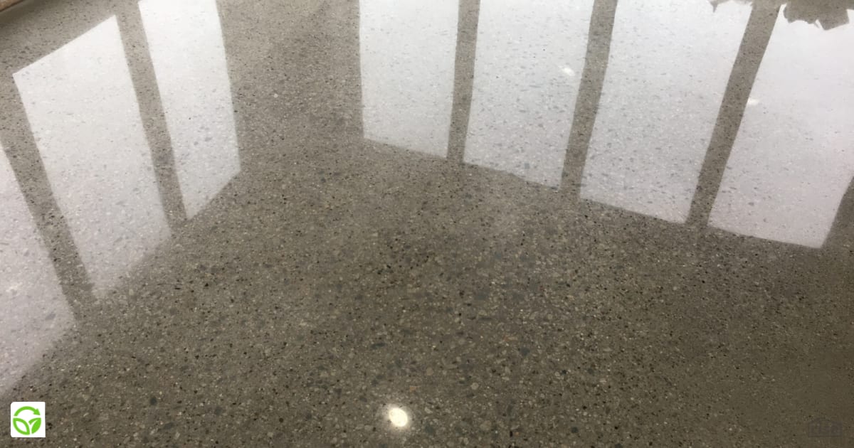1500 grit full aggregate polish with Concrete Flooring by DeltaCrete