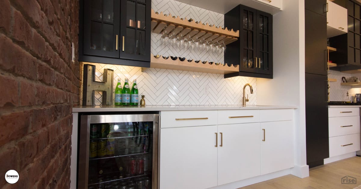 The Broadway - Kitchen with Low-Flow Kitchen Faucet by Bowers Construction