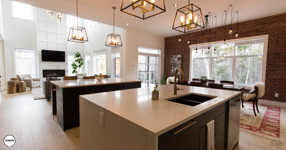 The Broadway - Kitchen with Low-Flow Kitchen Faucet by Bowers Construction
