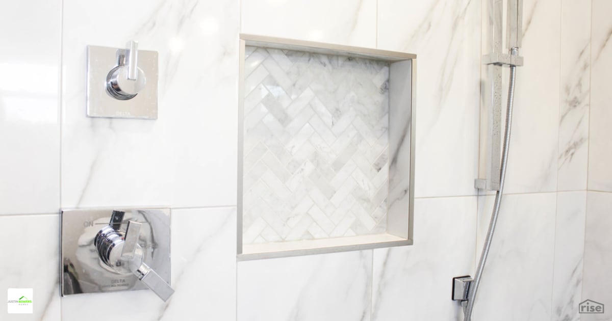 The California - Shower with Low-Flow Showerhead by Justin Bowers Homes