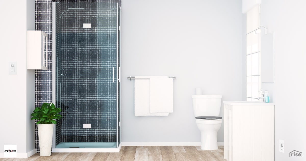 Bathroom with humidity sensor with Humidity Sensor by Enerlites, Inc