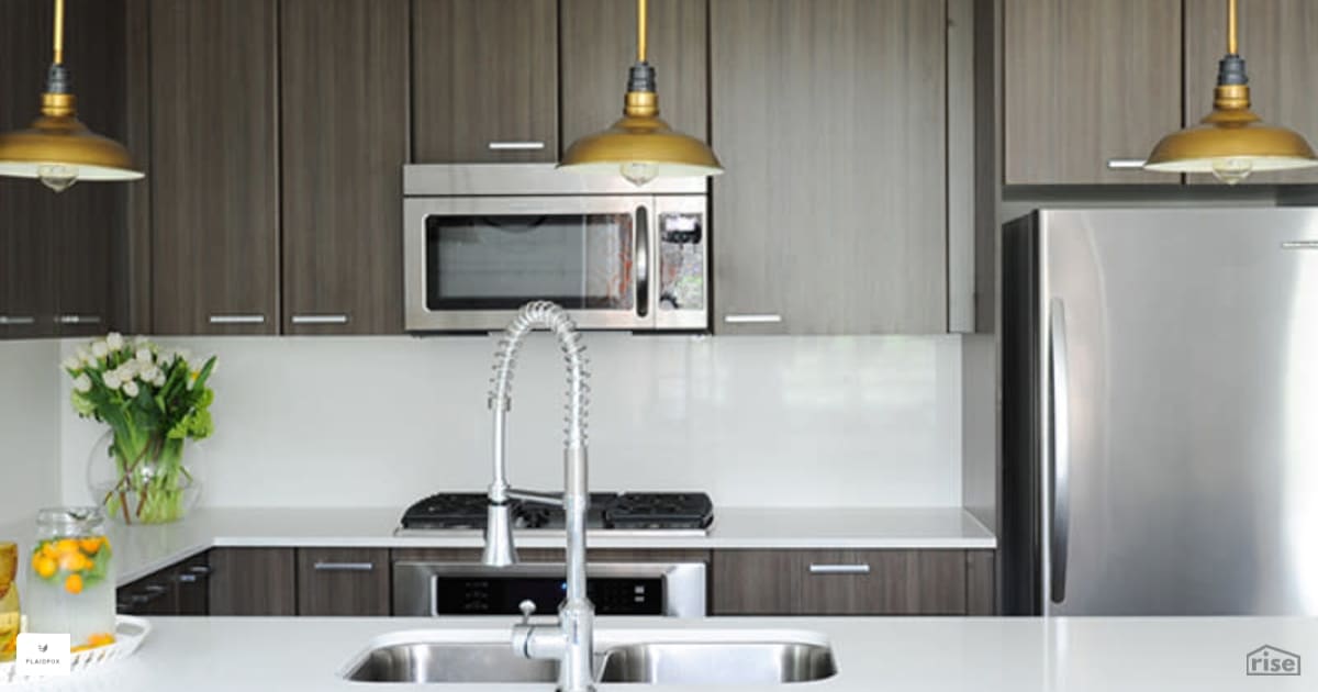 Kitchen with Low-Flow Kitchen Faucet by PlaidFox
