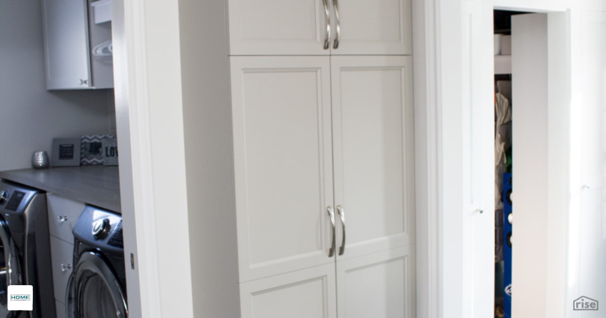 Gossamer Grey Kitchen with FSC Certified Wood Cabinet by Home Fashions