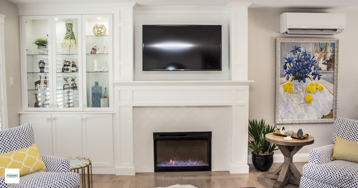Home Fashions - Fireplace with Arabesque Tiles with Gas Fireplace by ...
