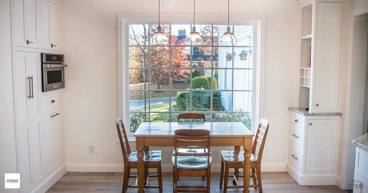 Bright Kitchen Renovation - Dining Room with LED Lighting by Home Fashions