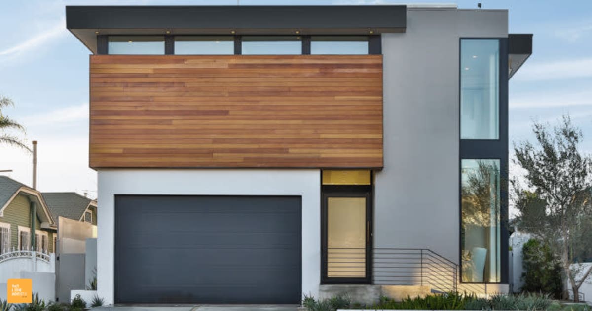 Chic Shiplap Home Exterior with Shiplap Wood Siding by Tracy A. Stone ...