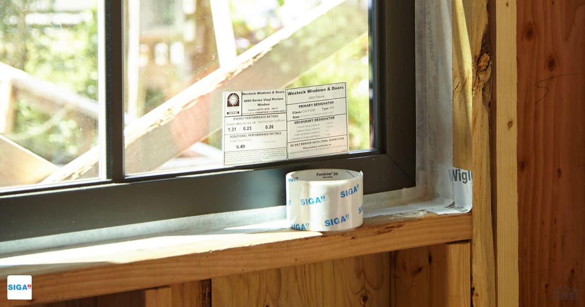 Air sealed windows at West Vancouver home with Interior Air Sealing ...