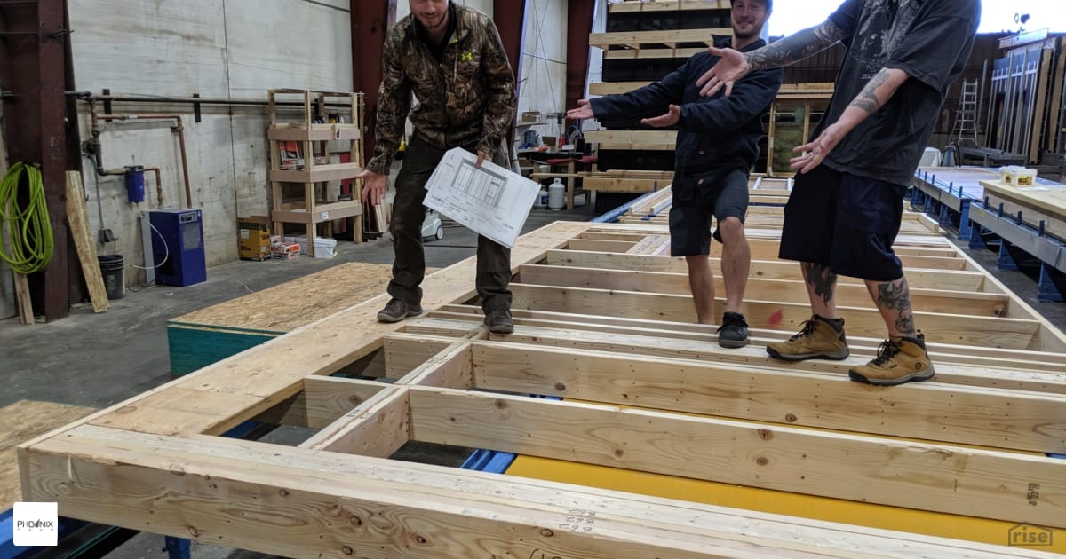 Framing on the Shop Floor with Prefabricated Panelized Home by Phoenix ...