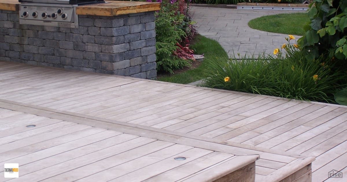 Thermally Modified Natural Grey Decking with Thermally Modified Wood ...