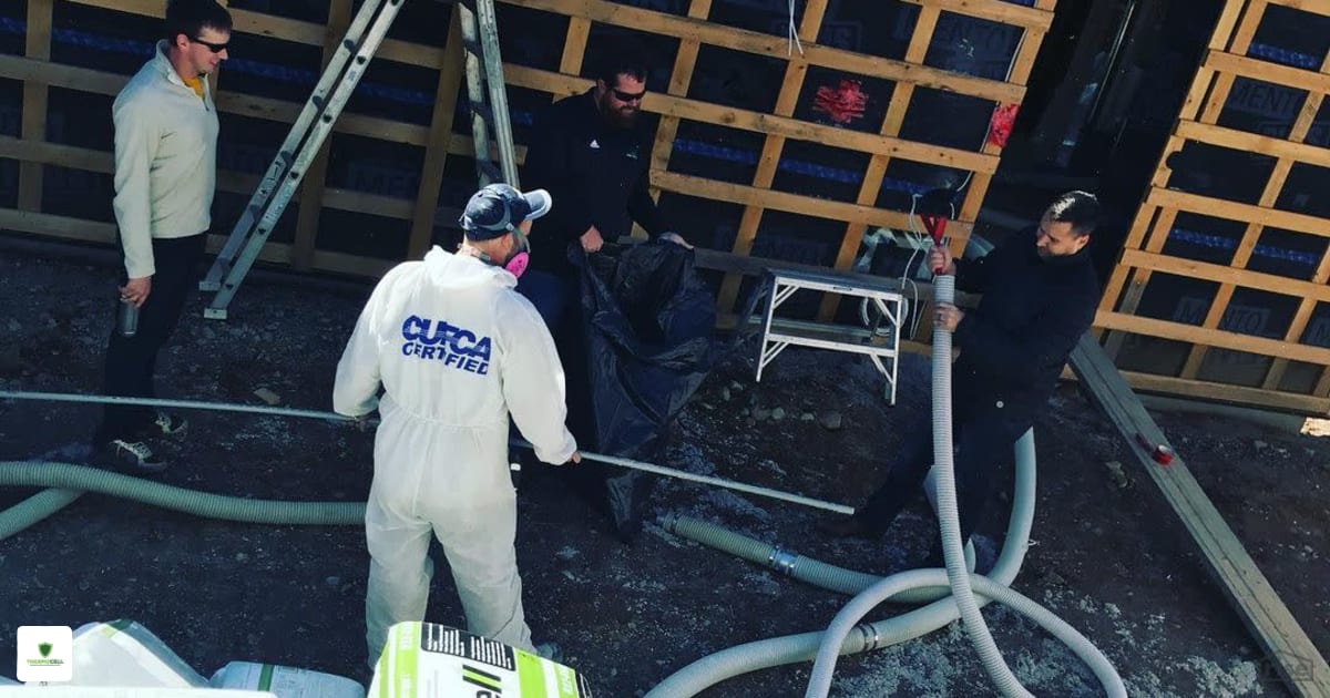 proCell Green blown-in cellulose insulation with Cellulose Blown-in ...