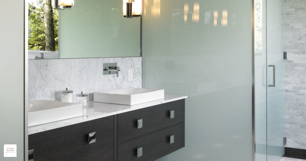 Master Ensuite with Integrated LED by My House Design/Build Team Ltd.