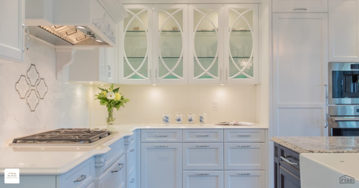 Kitchen with Integrated LED by My House Design/Build Team Ltd.