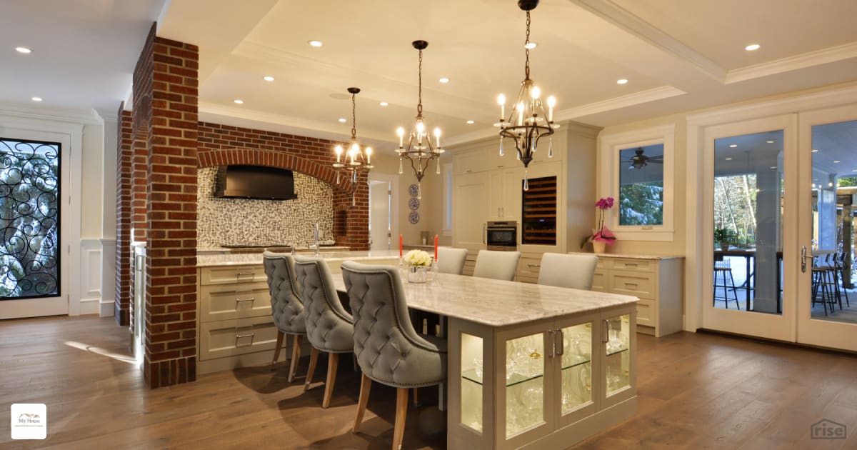 Kitchen with Integrated LED by My House Design/Build Team Ltd.