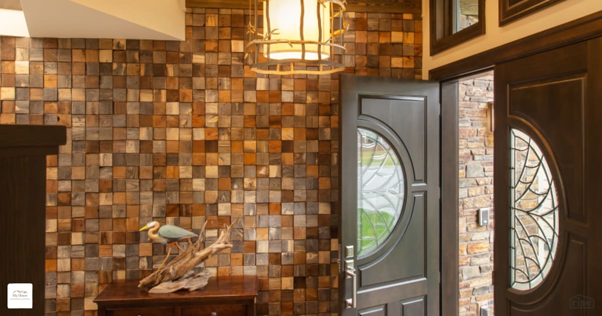 Entryway with Integrated LED by My House Design/Build Team Ltd.