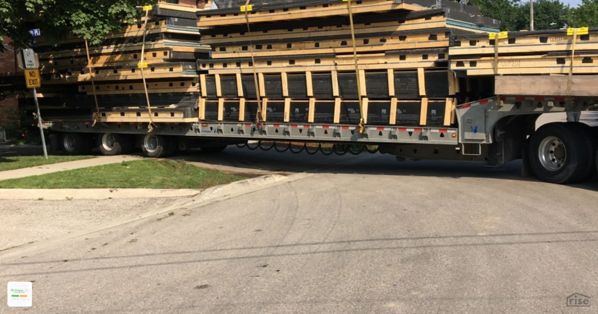 Panels Loaded onto Flatbed Truck with Prefabricated Panelized Home by ...