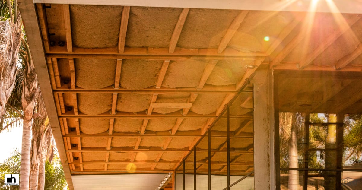 Exterior Overhang with HempWool Insulation with Hemp Batt Insulation by ...