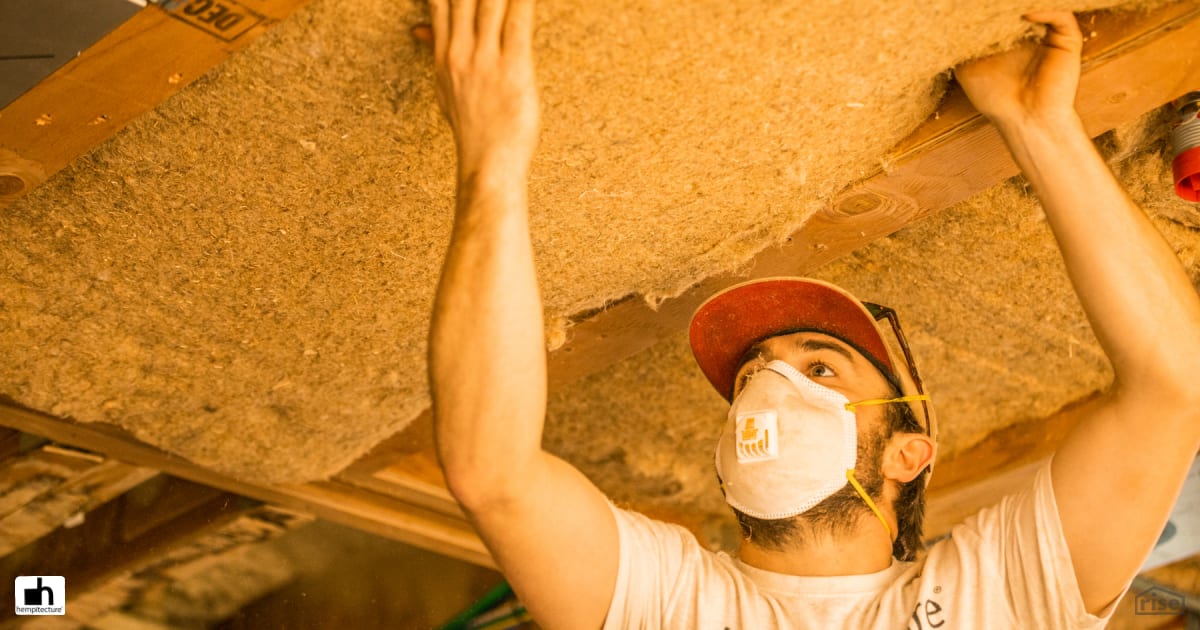 HempWool Installation With No Adhesive with Hemp Batt Insulation by ...