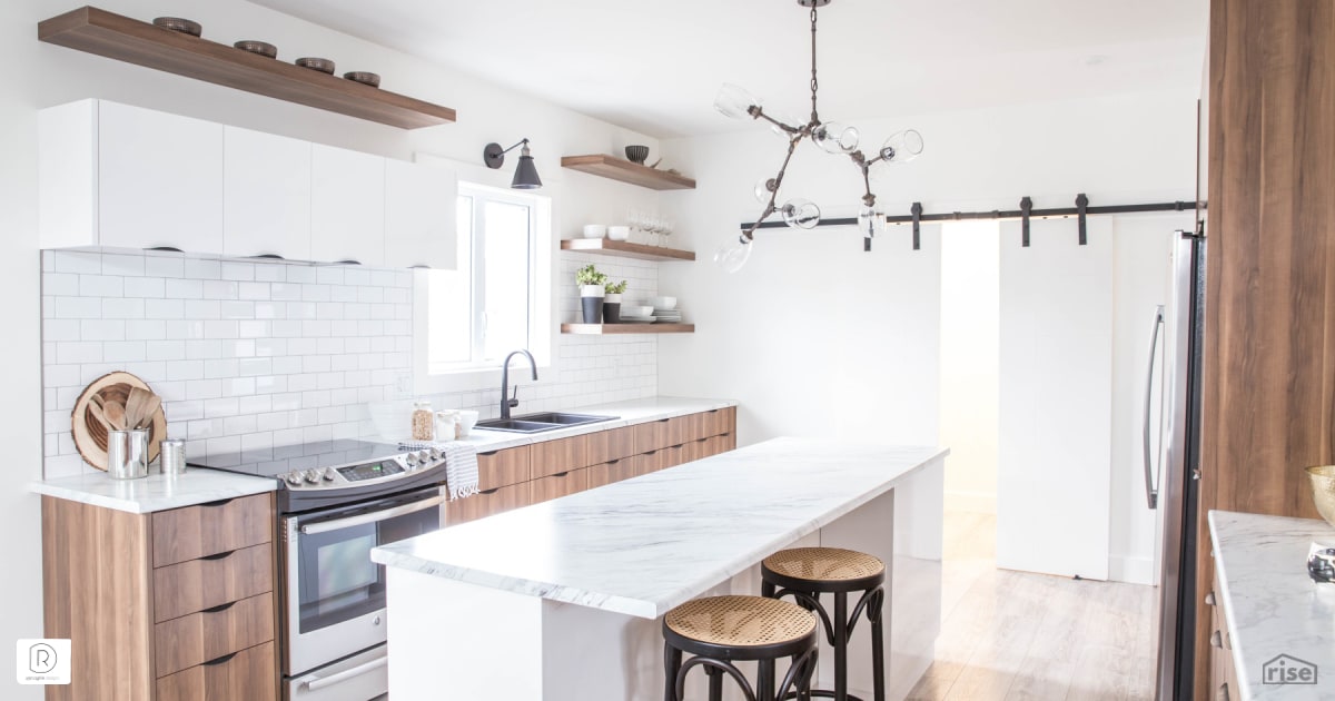 Gabe Acquin Kitchen with Air Purifying Plant by Reimagine Designs