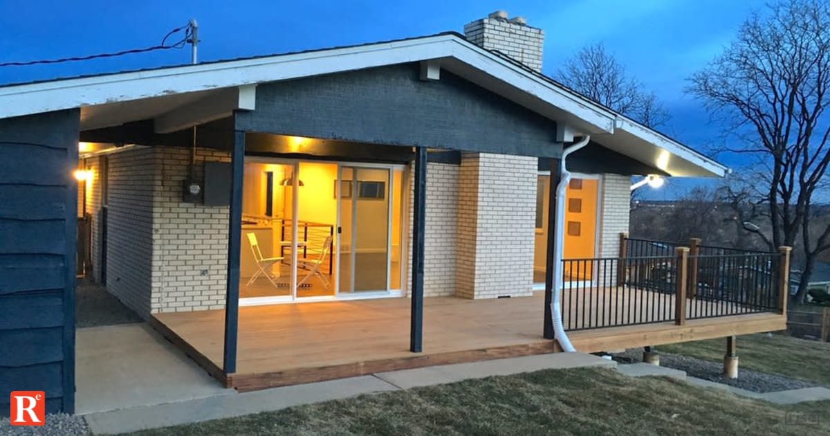 Rear deck addition with Pressure Treated Decking by Revolve Design Build