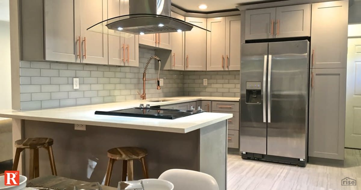 Open concept kitchen with skylight with Low-Flow Kitchen Faucet by ...