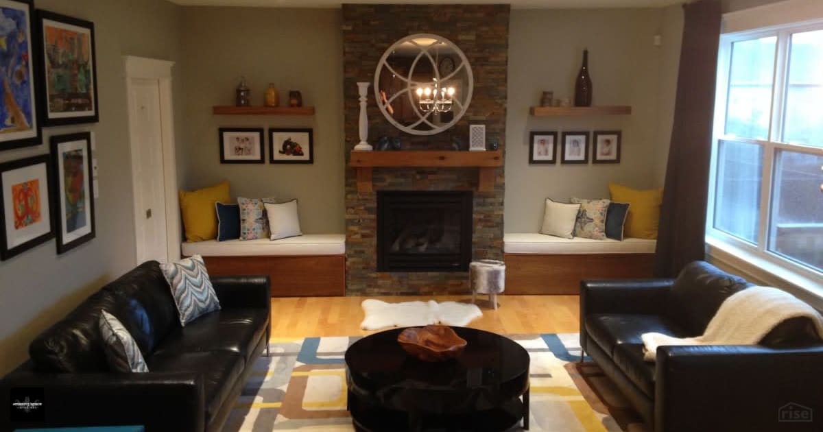 Fun Family Home with Engineered Hardwood by Amazing Space Interiors