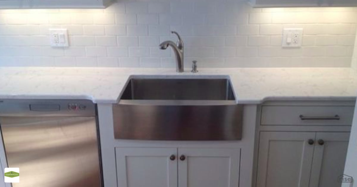 Kitchen Remodel with Low-Flow Kitchen Faucet by Constructive Builders