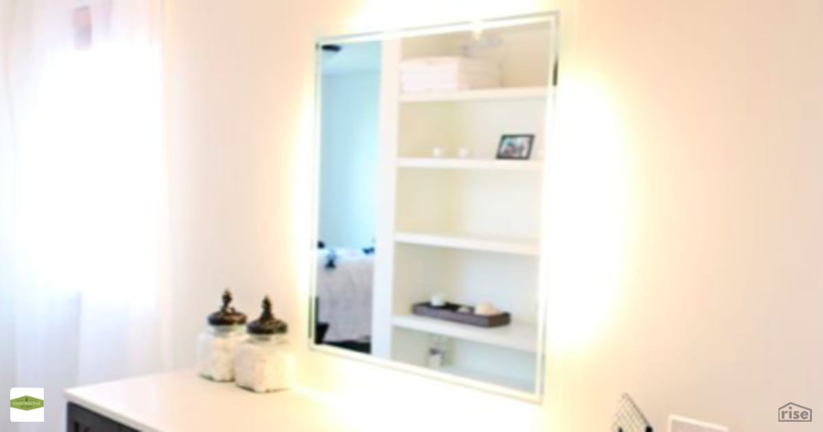 Custom Vanity with FSC Certified Hardwood by Constructive Builders