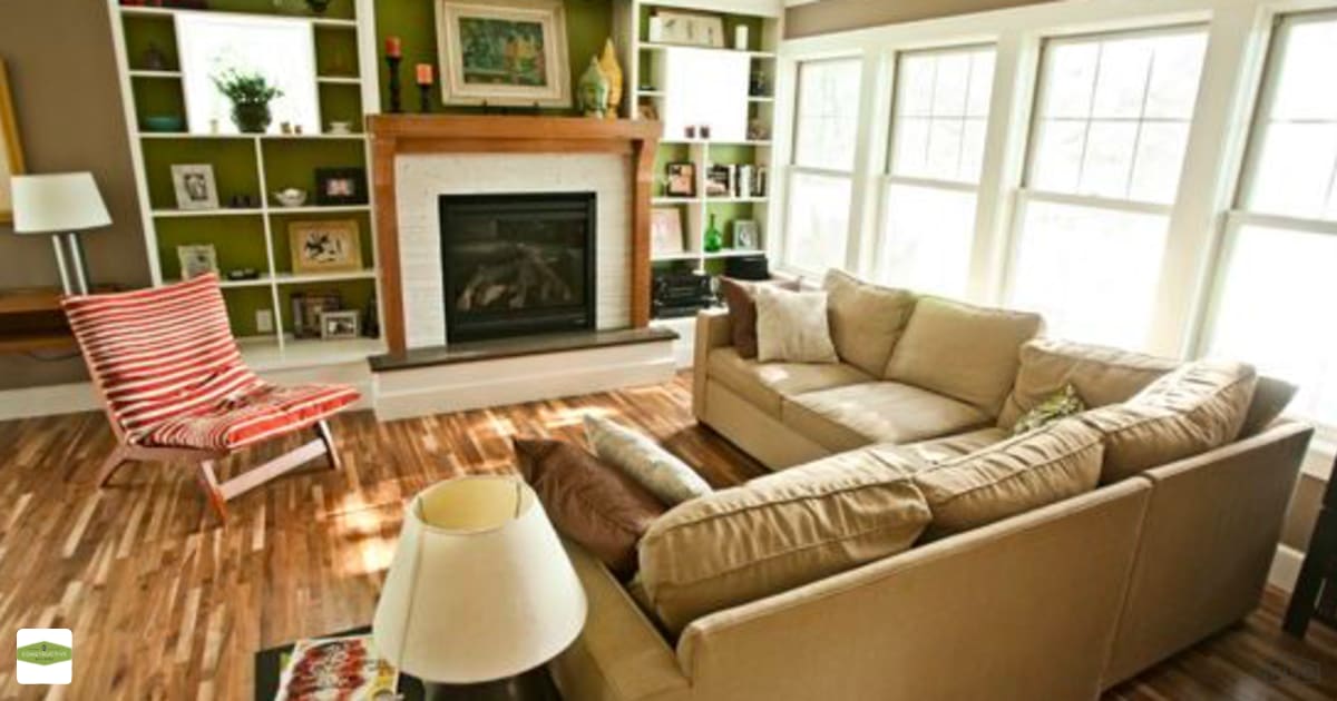 Living Room with Integrated LED by Constructive Builders