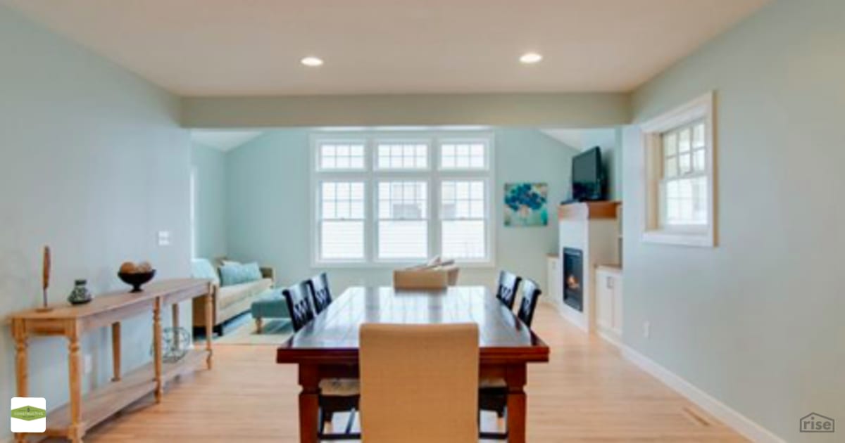 Dining Room with Integrated LED by Constructive Builders