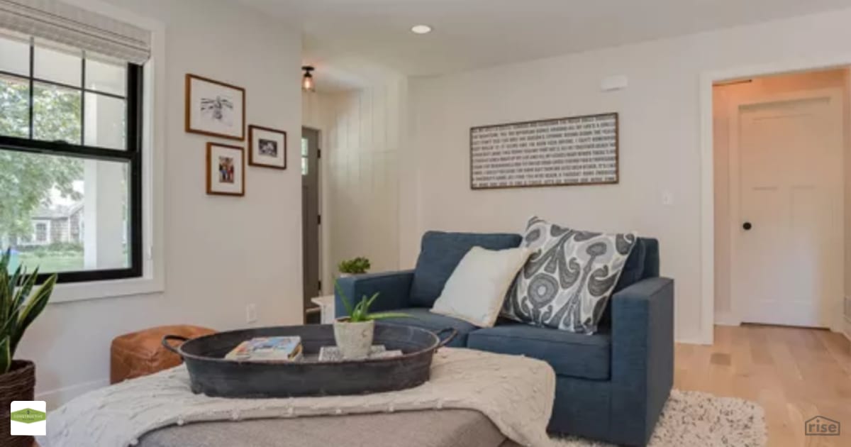 Living Room with Integrated LED by Constructive Builders