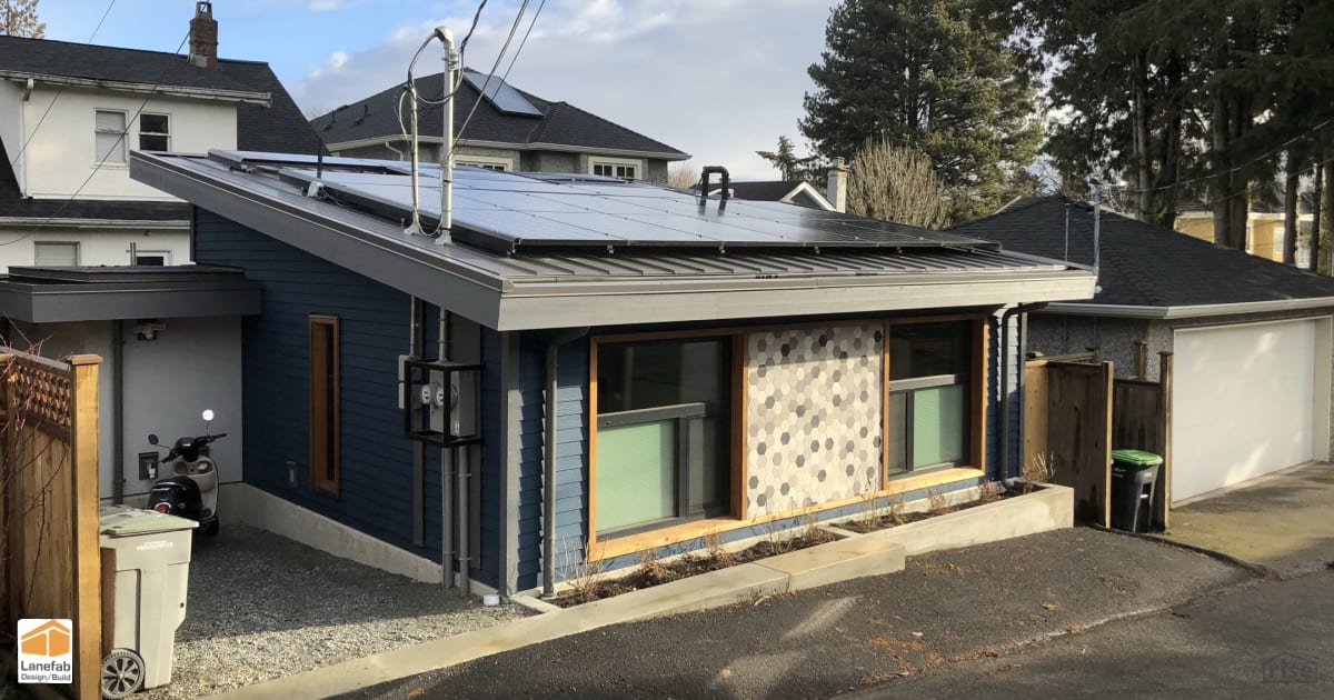 lane elevation with Triple Pane Window by Lanefab Design/Build