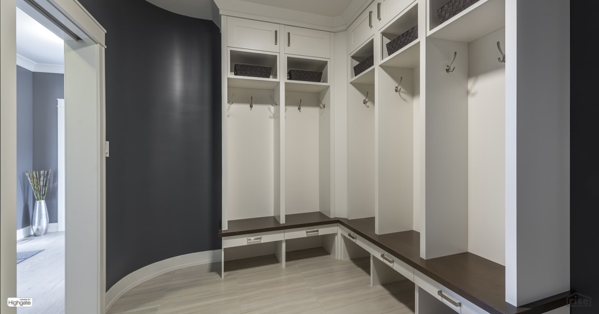Executive Living - Closet with FSC Certified Hardwood by Homes by Highgate