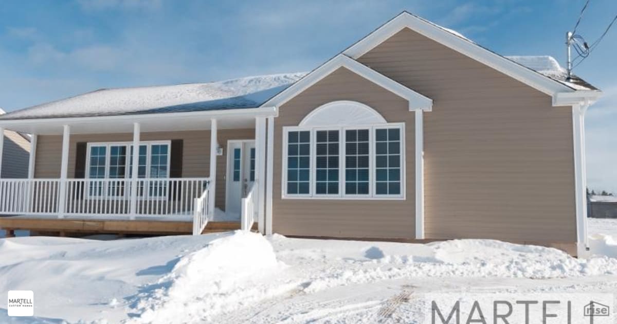 Netzero Home - Exterior with Wall Mounted Outdoor Lighting by Martell Homes
