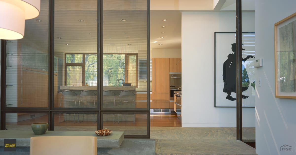 Orleans House - Kitchen with Wall Oven by Charles Rose Architects