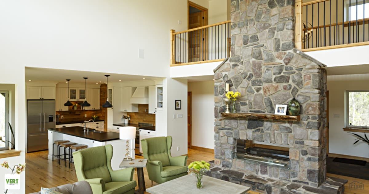 5840 Red Castle Ridge - Living Room with Gas Fireplace by VERT plan ...