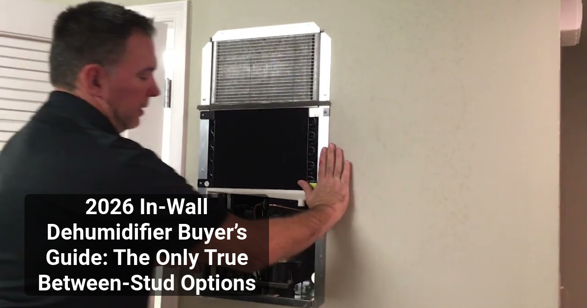 2026 In-Wall Dehumidifier Buyer’s Guide: The Only True Between-Stud Options