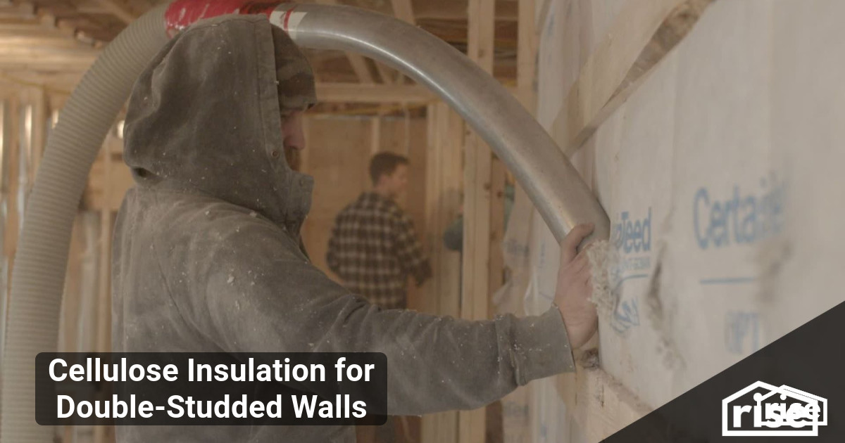 Cellulose Insulation for Double-Studded Walls