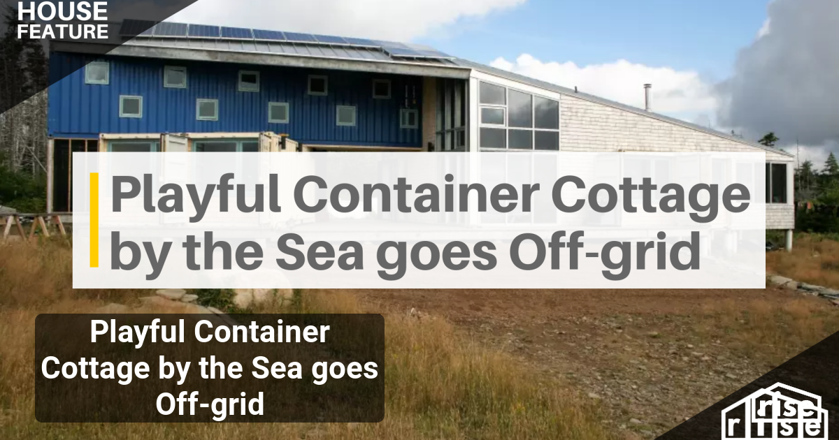 Playful Container Cottage by the Sea goes Off-grid