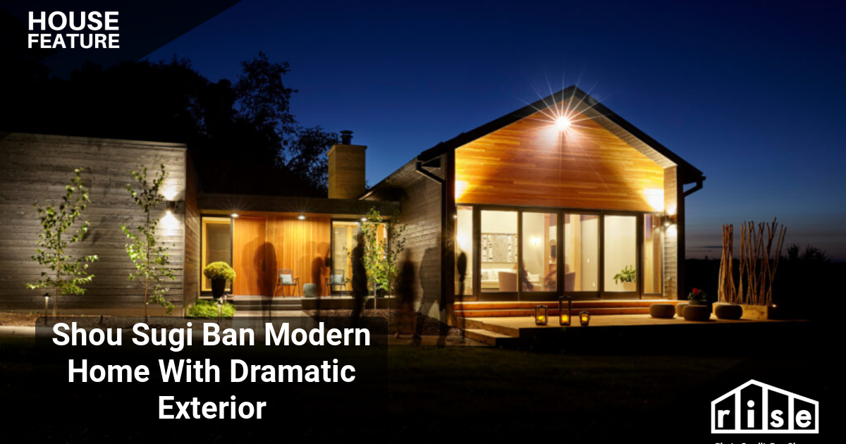 Shou Sugi Ban Modern Home With Dramatic Exterior