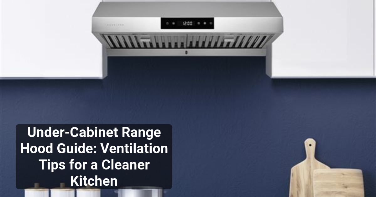 Under-Cabinet Range Hood Guide: Ventilation Tips for a Cleaner Kitchen