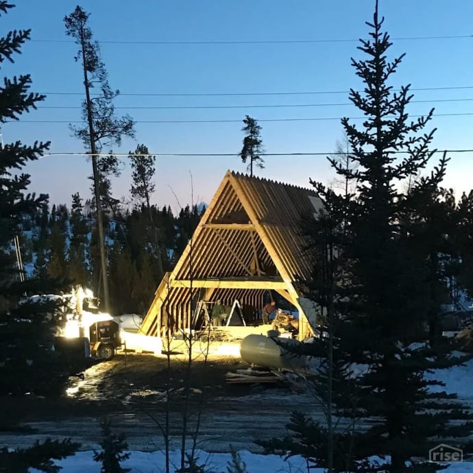 An A-Frame in the Woods Provides a Growing Family with Their First ...
