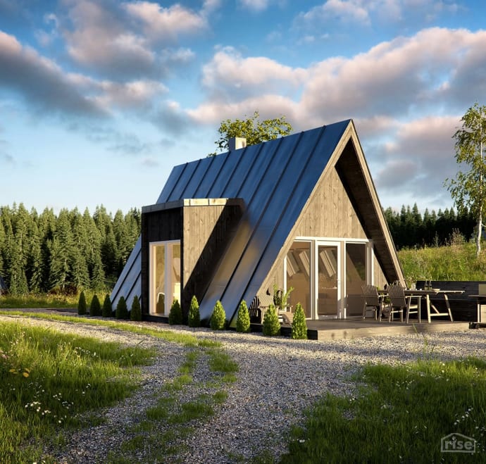 An A-Frame in the Woods Provides a Growing Family with Their First ...