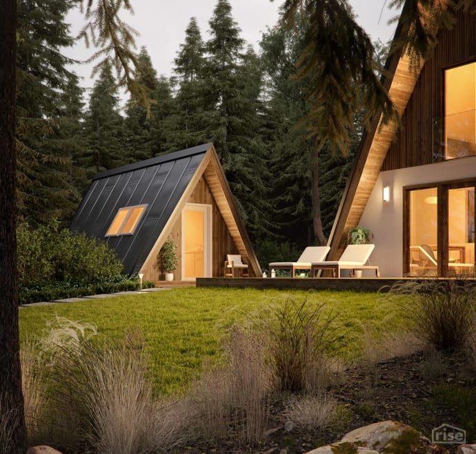 An A-Frame in the Woods Provides a Growing Family with Their First ...