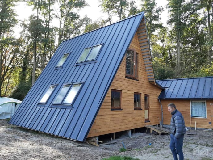 An A-Frame in the Woods Provides a Growing Family with Their First ...